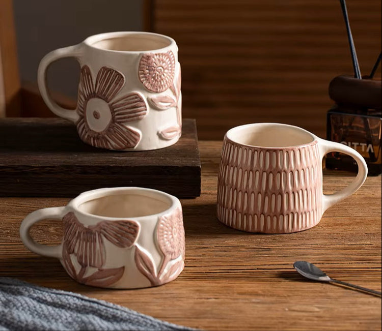 Organic Retro Craft Style Ceramic Mugs – Terra Powders