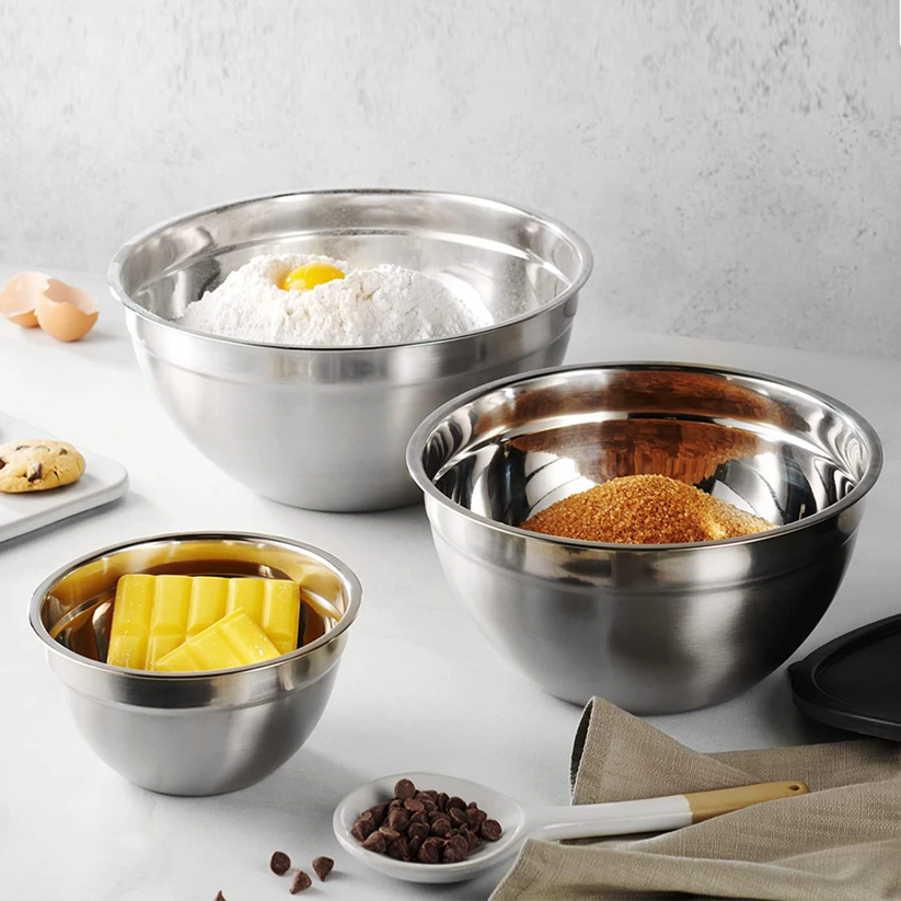 Stainless Steel Cooking & Baking Mixing Bowls – Terra Powders