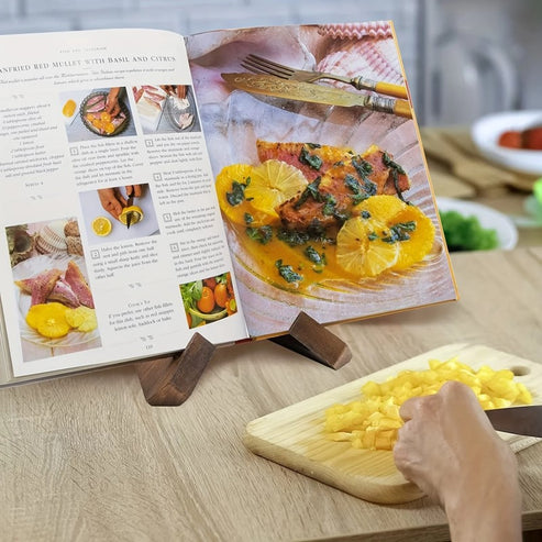 Wooden Cookbook Recipe Stand Cross Design Holder – Terra Powders