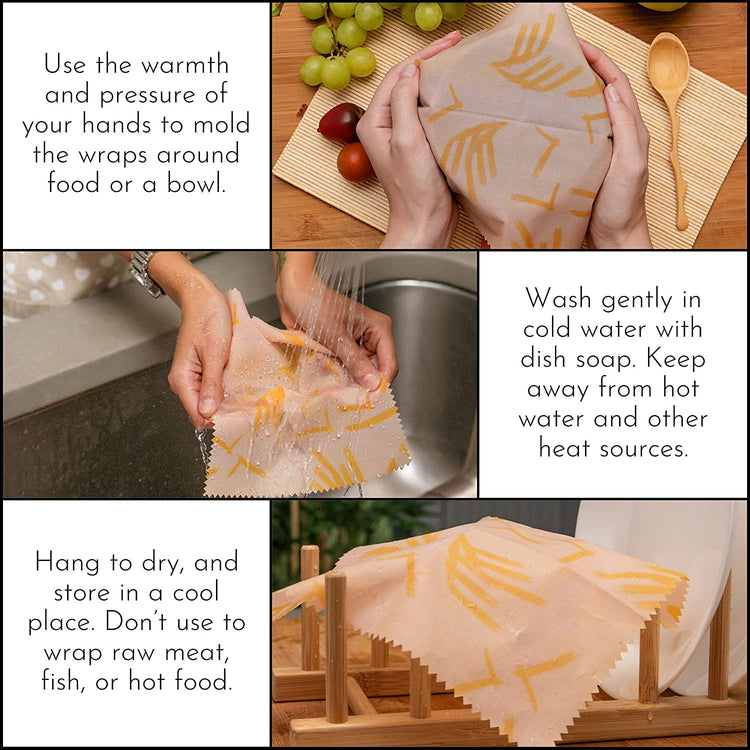 Beeswax Wrap Assorted 3 Pack - Multiple Prints – Terra Powders