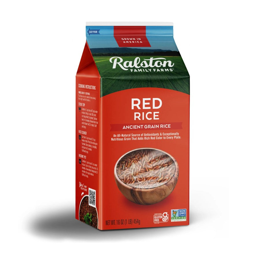 Ralston Family Farms Whole-Grain Red Rice 16oz – Terra Powders