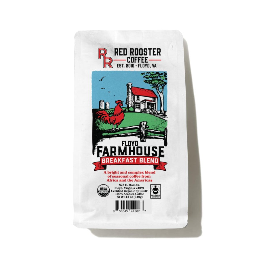 Red Rooster Coffee Floyd Farmhouse Breakfast Blend Organic Whole Bean ...