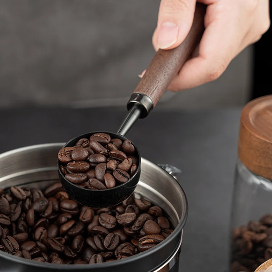 Luxury Barista Wood & Stainless Steel Coffee Scoops – Terra Powders