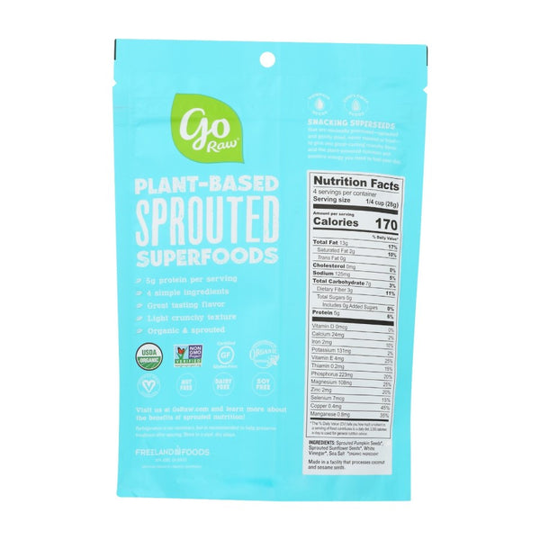 Go Raw Sprouted Organic Snacking Seeds Sea Salt & Vinegar 4oz – Terra ...