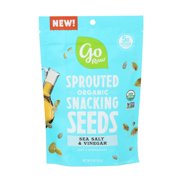 Go Raw Sprouted Organic Snacking Seeds Sea Salt & Vinegar 4oz – Terra ...