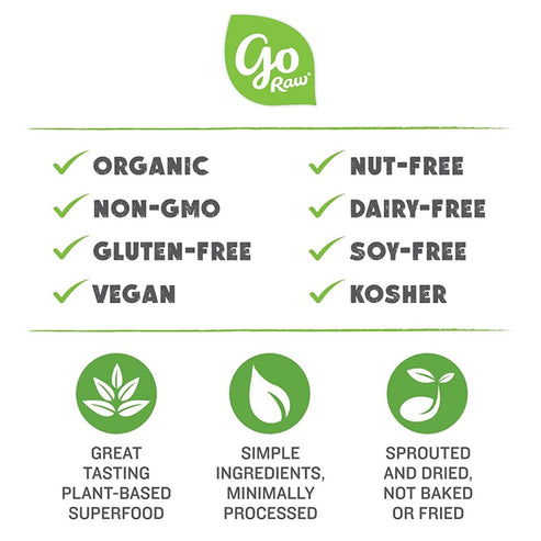 Go Raw Sprouted Organic Pumpkin & Sunflower Seeds With Sea Salt 10oz ...