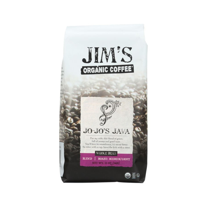 Jim's Organic Coffee Jo-Jo's Java Whole Bean 12oz – Terra Powders