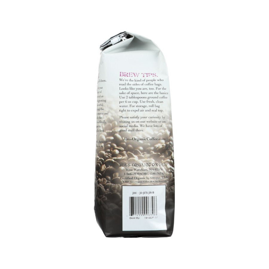 Jim's Organic Coffee Jo-Jo's Java Whole Bean 12oz – Terra Powders