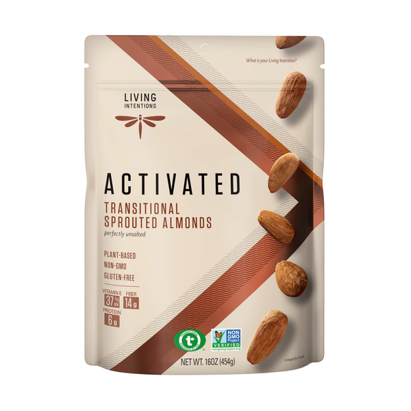 Living Intentions Activated Sprouted Nuts Almonds Unsalted 16oz – Terra ...