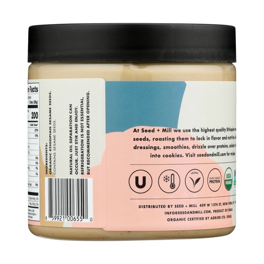 New York Seed & Mill Organic Tahini 16oz – Terra Powders